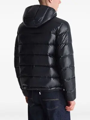 PEUTEREY Logo Patch Zip-up Down Jacket