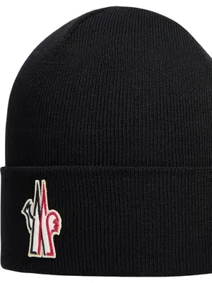 Moncler Logo Wool Beanie