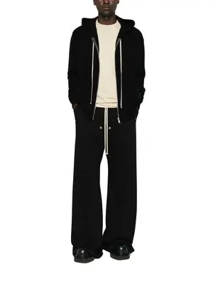 Rick Owens Zip-up Drawstring Hoodie By