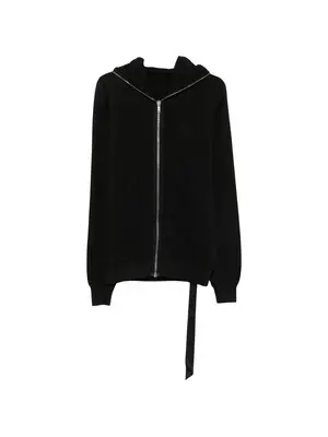Rick Owens Gimp Zip-up Hoodie - Black