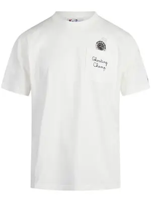 MC2 SAINT BARTH Connor T-shirt With Pocket And Embroidery - White