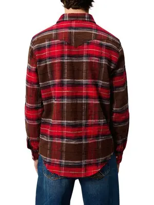 ROY ROGER'S Check Print Western Shirt
