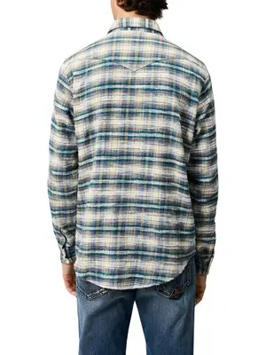 ROY ROGER'S Check Print Western Shirt