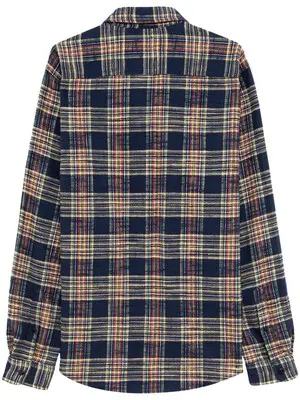 ROY ROGER'S Work Shirt In Check Print Flannel By