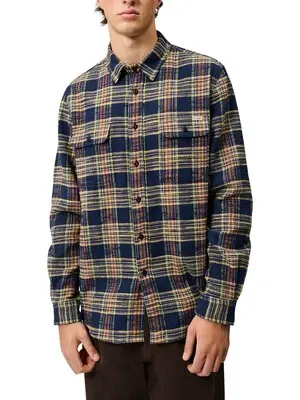 ROY ROGER'S Work Shirt In Check Print Flannel By