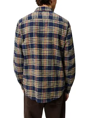 ROY ROGER'S Work Shirt In Check Print Flannel By