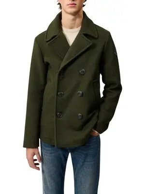 ROY ROGER'S Melton Peacoat Coat