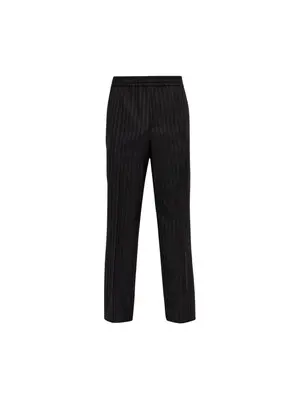 Versace Pleated Monogram Pants By