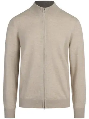MC2 SAINT BARTH Grant Wool And Cashmere Cardigan - Beige