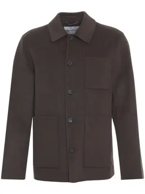 AMARANTO Button-up Felted Jacket