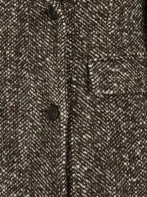 Iceberg Herringbone-pattern Double-breasted Coat By