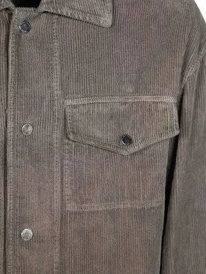 PAOLO PECORA Long Sleeved Buttoned Condury Shirt