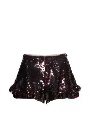 Simone Rocha Sequin-embellished Ruffled Shorts