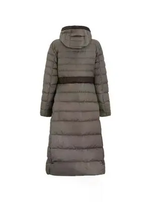 MOORER Carina Belted-quilted Oversized Coat