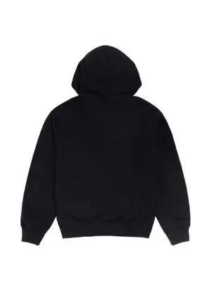 StÜssy Plaid-lined Logo-embroidered Hoodie