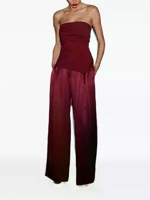 THE SEI Pleated Silk Trousers