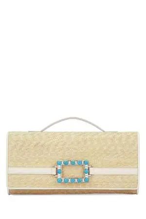 ROGER VIVIER Belle Vivier Turquoise Clutch - Multicolor