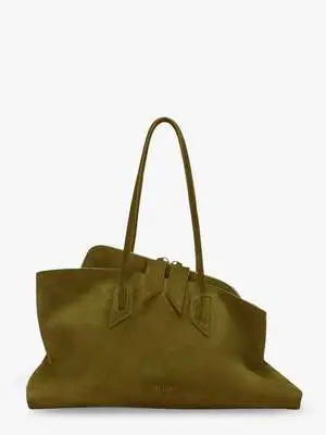 Attico La Passeggiata Suede Shoulder Bag - Yellow