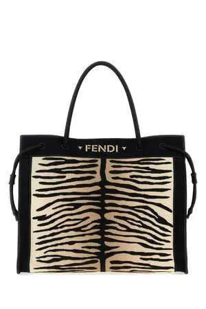 Fendi Embroidered Fabric Magic Shopping Bag