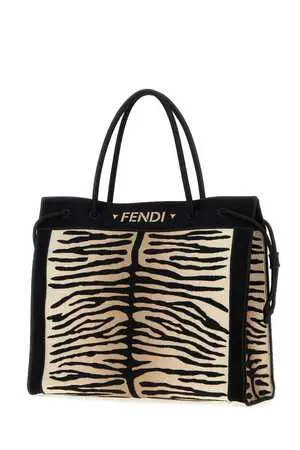 Fendi Embroidered Fabric Magic Shopping Bag