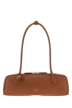 ALAIA Camel Leather Medium Teckel Shoulder Bag - Brown
