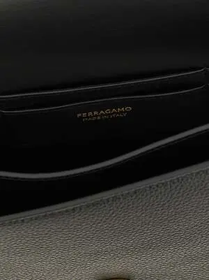 FERRAGAMO North-south Double Gancini' Crossbody Bag