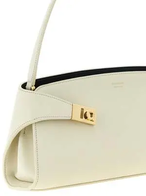FERRAGAMO Hug East-west' Shoulder Bag - White
