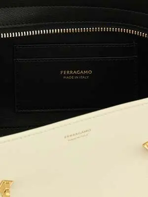 FERRAGAMO Hug East-west' Shoulder Bag - White