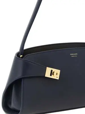 FERRAGAMO Hug East-west' Shoulder Bag - Blue