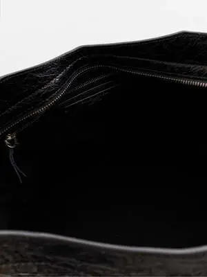 BALENCIAGA Le City Medium Metallic Leather Handbag
