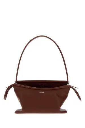 Loewe Chocolate Leather Small Whisker Shoulder Bag - Brown