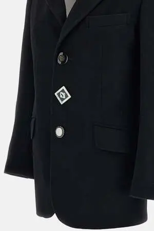 Junya Watanabe Giacca Monopetto In Lana E Cashmere