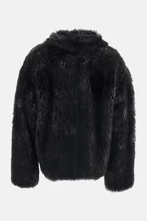 DESA 1972 Giacca In Shearling Con Collo Alto - Black