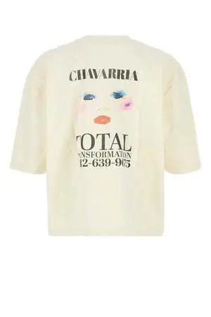 WILLY CHAVARRIA Ivory Cotton Oversize Total Transformation T-shirt