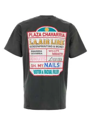 WILLY CHAVARRIA Slate Cotton Plaza Chavarria T-shirt