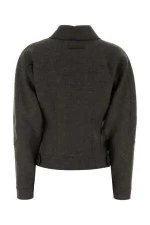Max Mara Graphite Wool Rapace Overshirt