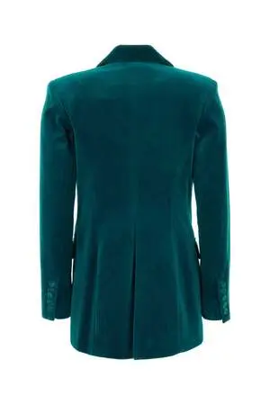 Costarellos Petrol Velvet Blazer