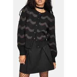 DISTURBIA Nave Inverted Knit Cardigan