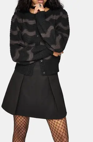 DISTURBIA Nave Inverted Knit Cardigan