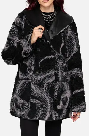 DISTURBIA Paleo Snake Reversible Coat