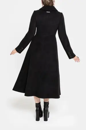 DISTURBIA Blanche Bib Longline Coat