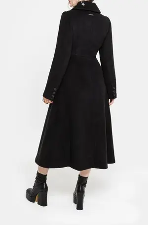 DISTURBIA Blanche Bib Longline Coat