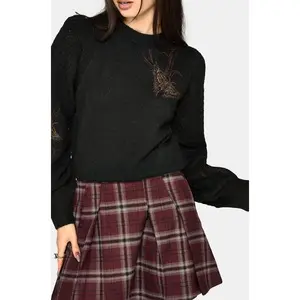 DISTURBIA Ember Moth Knit Sweater