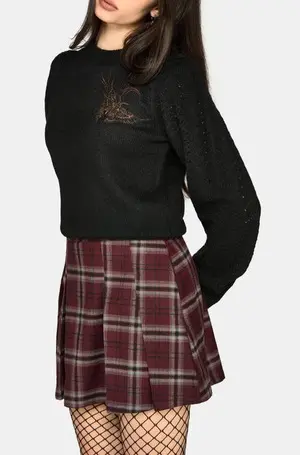 DISTURBIA Ember Moth Knit Sweater