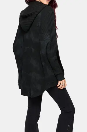 DISTURBIA Morpho Cocoon Hooded Cardigan
