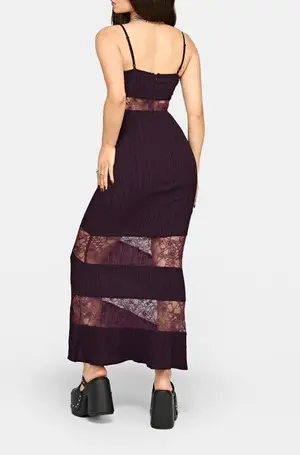 DISTURBIA Fenella Lace Insert Cami Maxi Dress