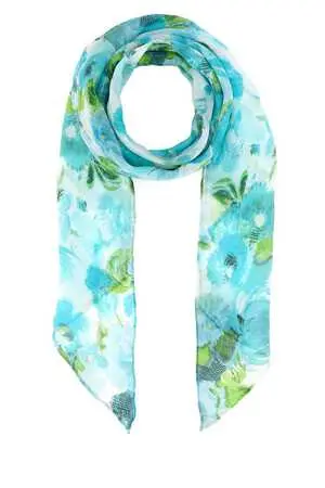 Chloé Printed Georgette Foulard - Multicolor