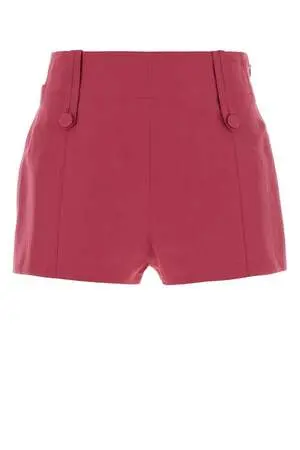 CHLOE Fuchsia Linen Blend Shorts - Pink