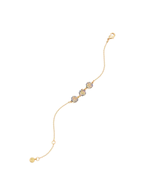 FABLE ENGLAND Larkspur Charm Bracelet - Gold