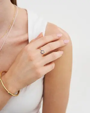 FABLE ENGLAND Larkspur Mini Stacking Ring